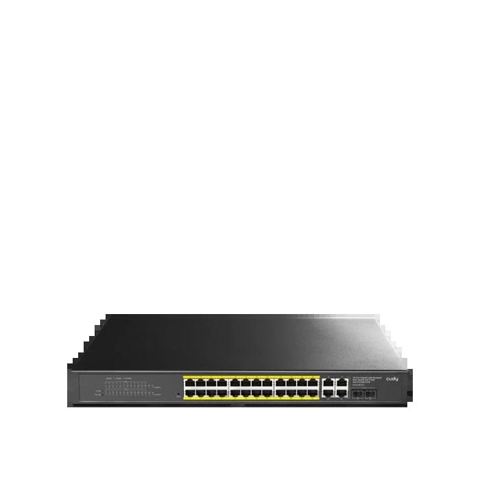 Svič 10/100/1000 24-port Cudy GS1028EPS2 Light Managed PoE+ sa 2x SFP 200W
