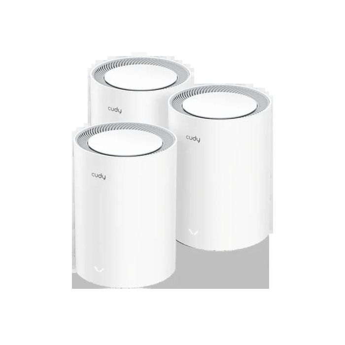 Whole Home Wi-Fi 6 Mesh System 2.5G Solution Cudy M3000 AX 3000 Dual Band(3-Pack)