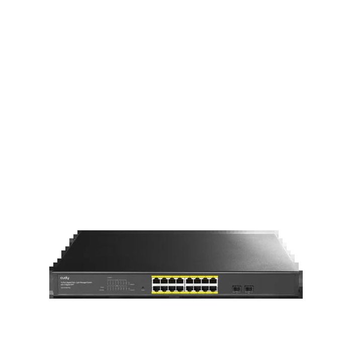 Svič 10/100/1000 16-port Cudy GS1016EPS2 Light Managed PoE+ sa 2x SFP 200W