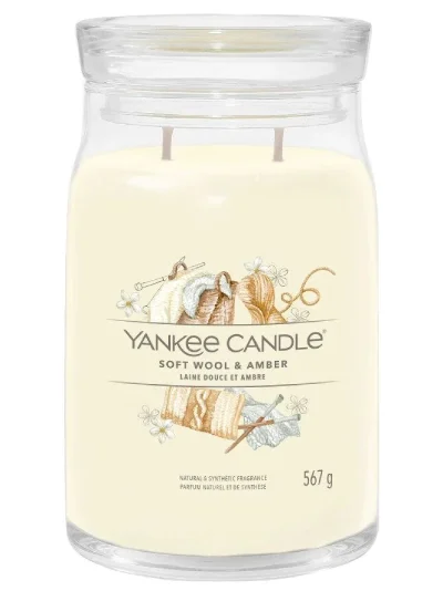 Sveća - Yankee Candle, Signature Large, Soft Wool Amber