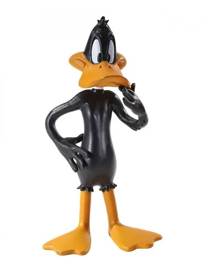 Kolekcionarska figurica - Bendyfigs, Looney Tunes, Daffy Duck, Bendable, Mini, 13cm