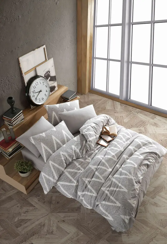 L'essentiel Maison Set posteljina Olivia, 160x240 cm, Sivi