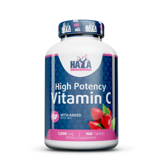High Potency Vitamin C 1000mg - 100 Tableta | Haya Labs