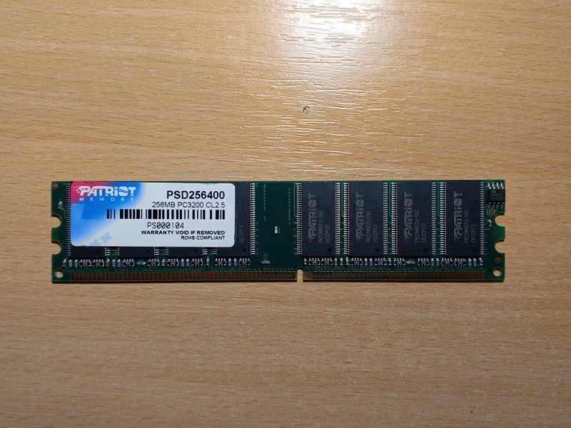 Patriot ddr 256Mb 400Mhz