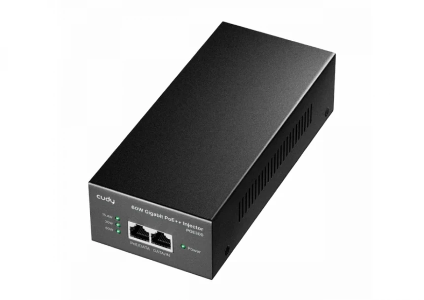 Adapter Cudy POE300 60W Gigabit PoE+/PoE Injector, 802.3at/802.3af Standard/domet 100 Metara