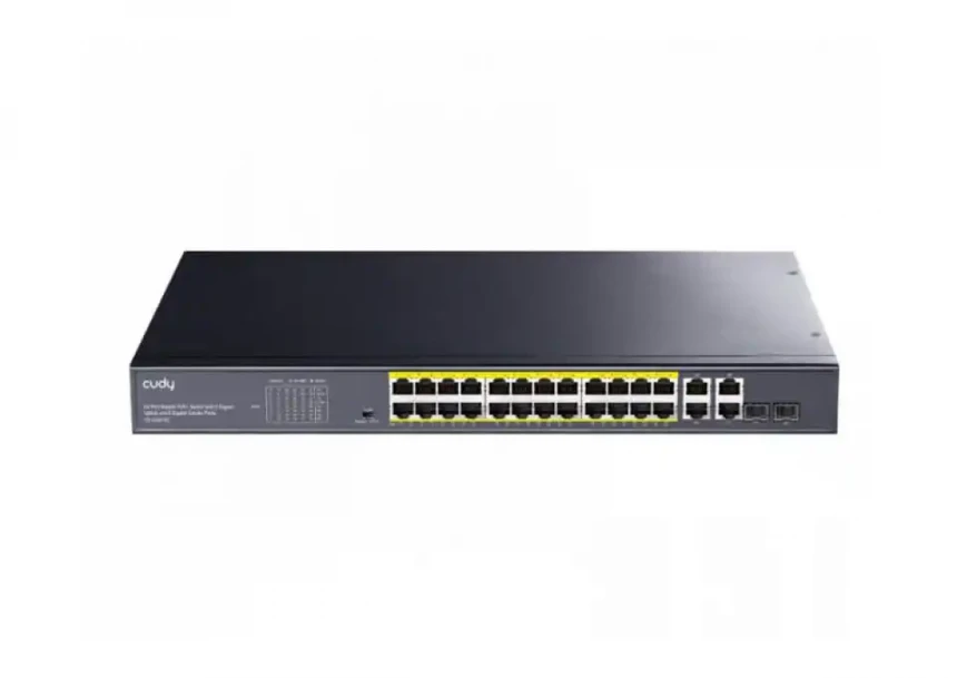 Svič 10/100/1000 24-port Cudy GS1028PS2 PoE+/2 SFP ports 300W