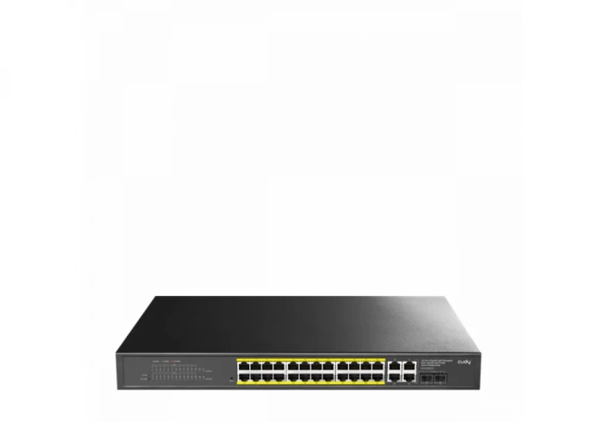 Svič 10/100/1000 24-port Cudy GS1028EPS2 Light Managed PoE+ sa 2x SFP 200W