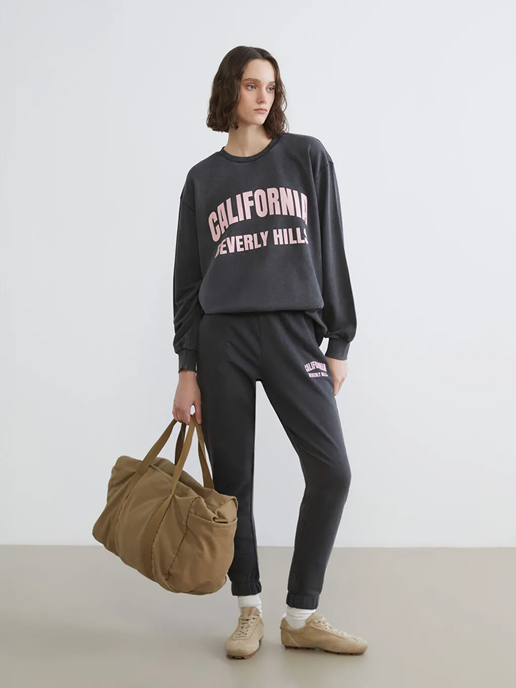 XSIDE California Print Oversized Ženska Dukserica