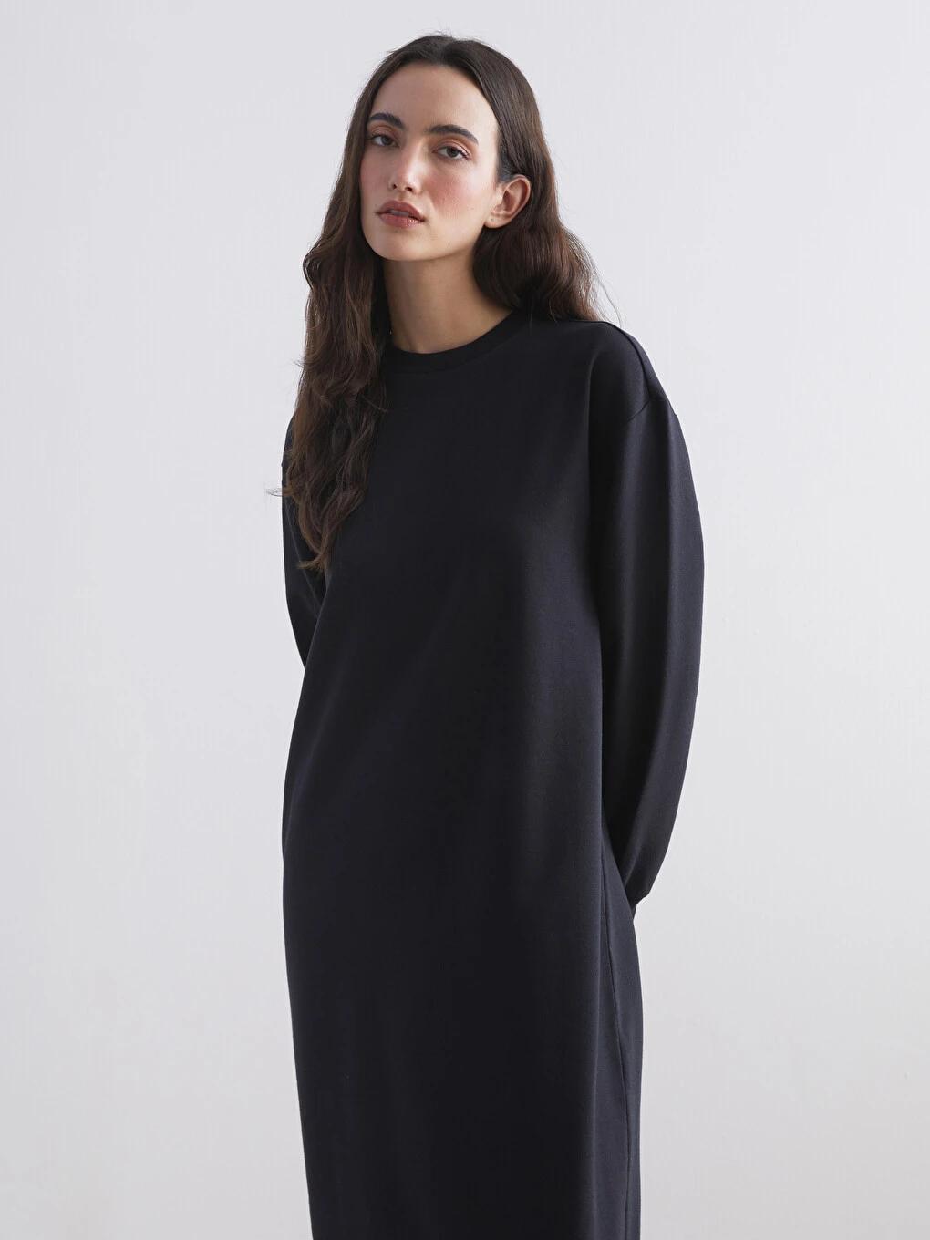 LCW Modest Duks Haljina Okrugli Izrez