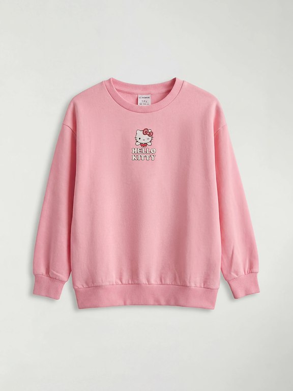 LCW Kids Hello Kitty Štampana Dukserica Za Devojčice