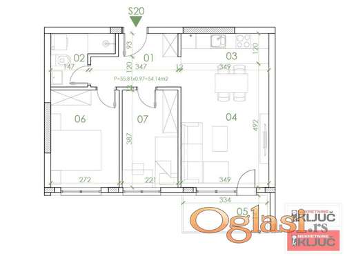 TELEP, 54m2, Dvoiposoban sa pdv, Izgradnja