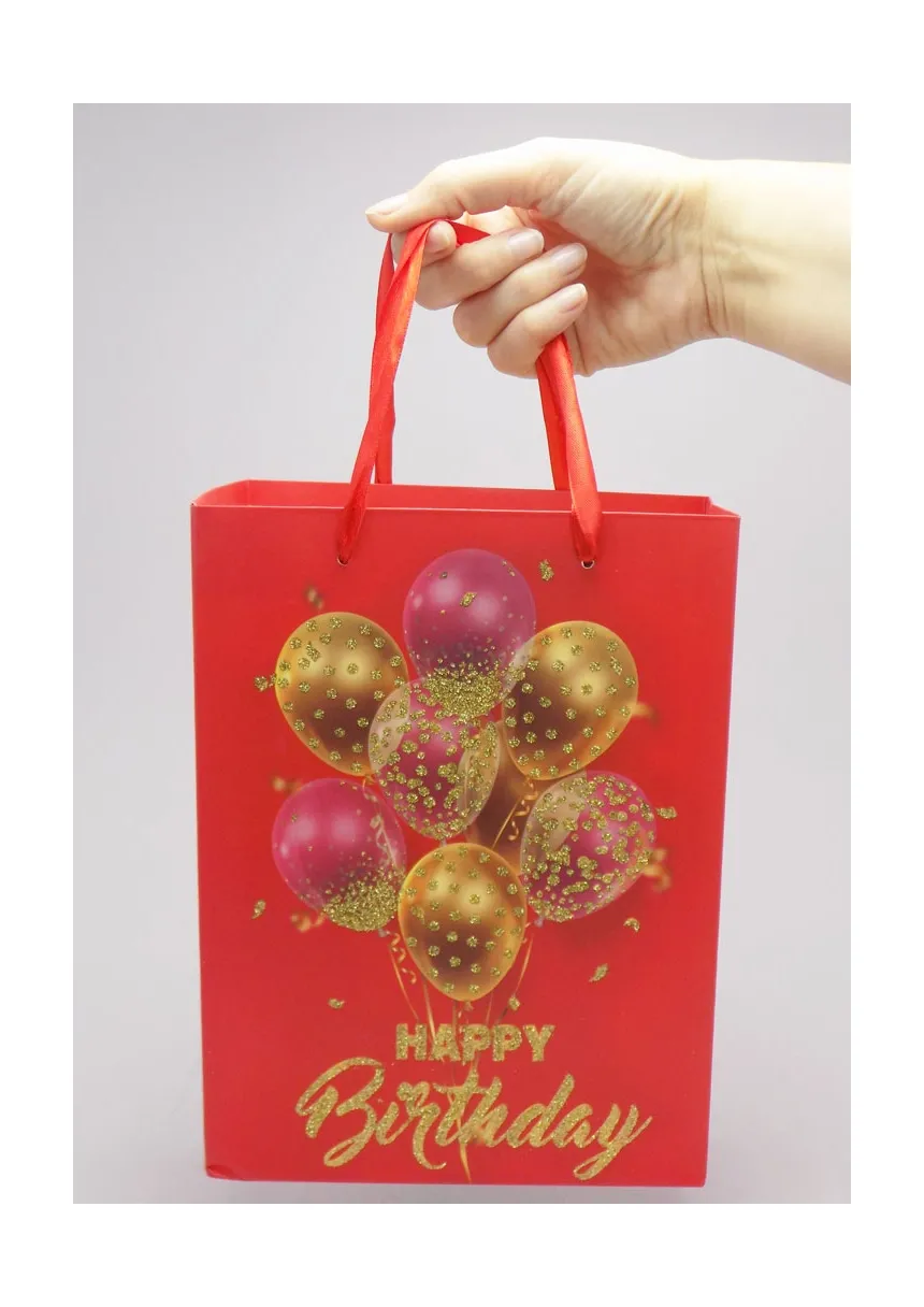 KESA UKRASNA M 18x24x8 OP1733 HAPPY B-Day BALONI+ Christmas WY