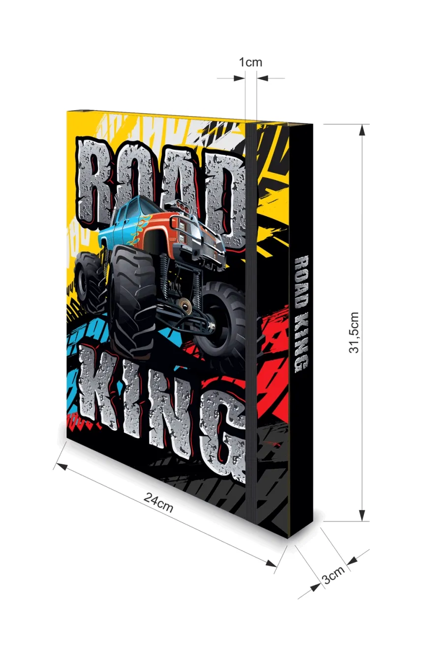 FASCIKLA SA GUMOM A4 3D BOX ROAD KING OP*