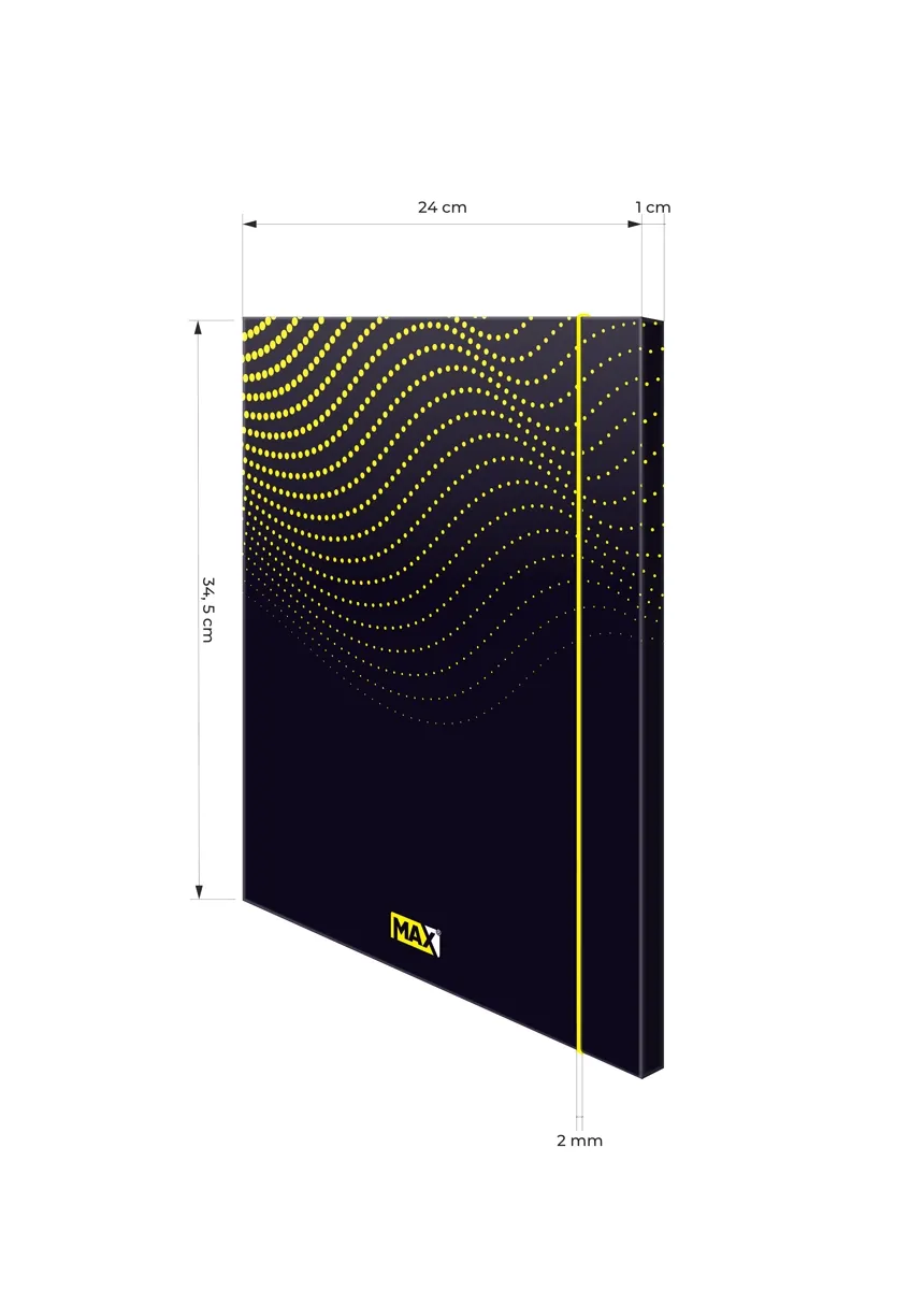 FASCIKLA SA GUMOM A4 1D BOX 14mm MAX 700GR ŽUTA OP*