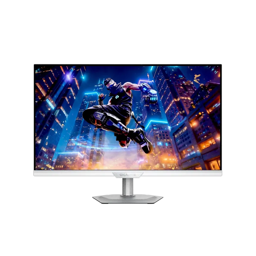 Gigabyte M27UP ICE EK 27" Dual Mode 160Hz/UHD or 320Hz/FHD, 3840x2160 SS IPS, 125% sRGB, G-Sync Compatible, AMD FreeSync Premium, KVM, Four-sided cooling, WHITE