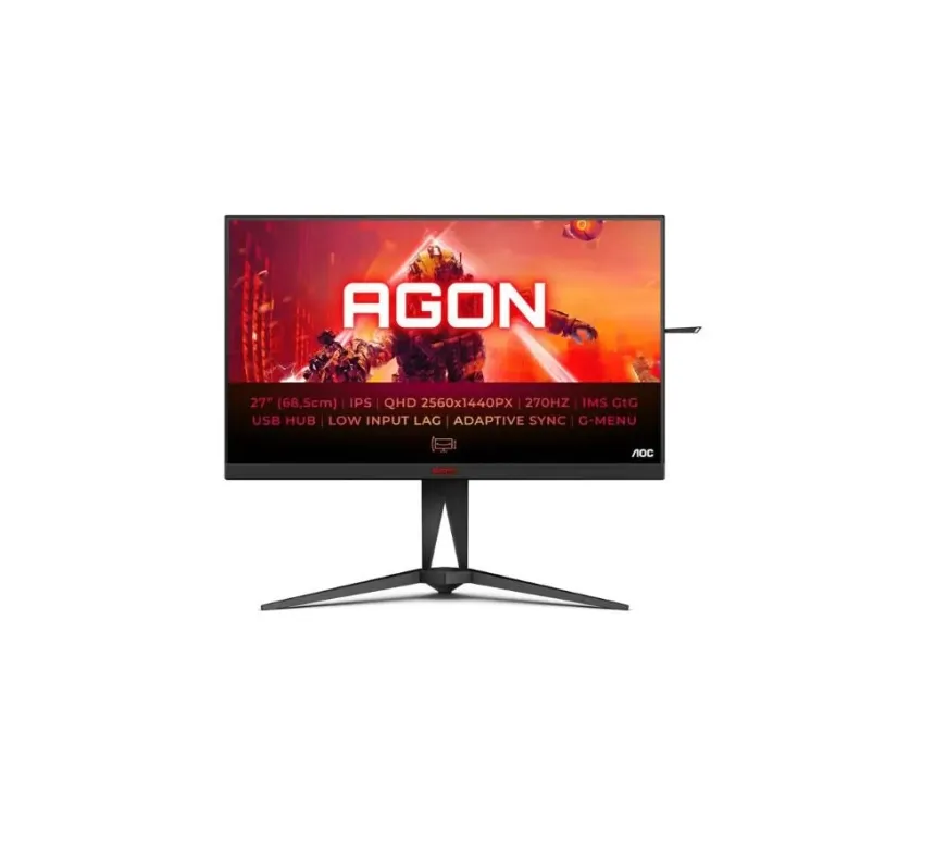 Monitor 27" AOC AG275QZ IPS 2560x1440/270Hz/1ms/2xHDMI/DP/USB