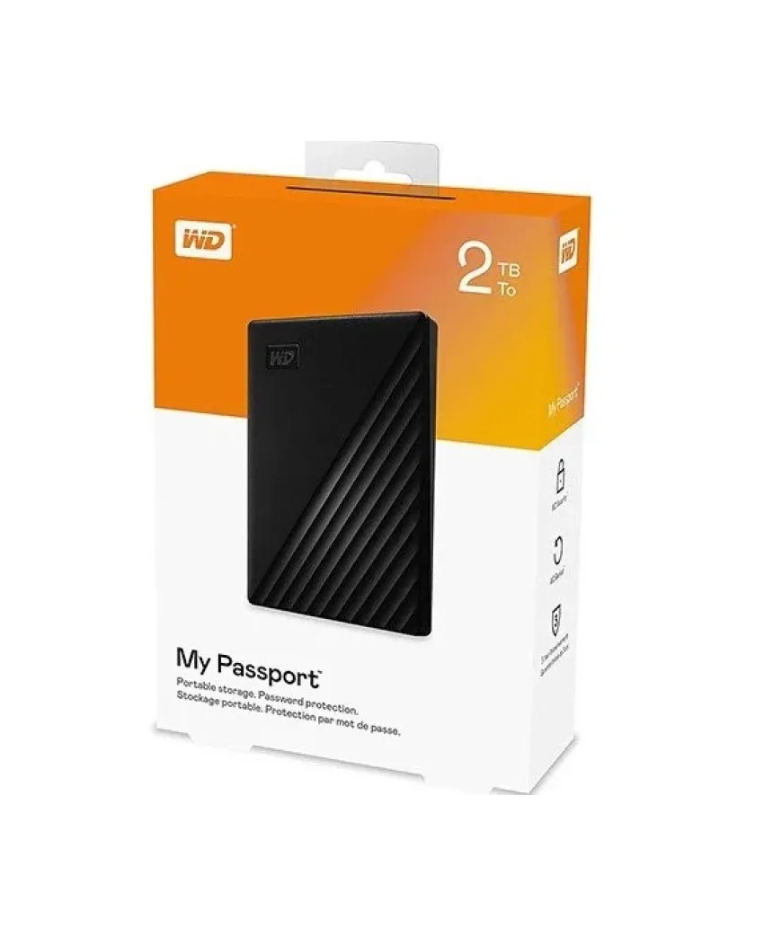 WD My Passport 2TB 2.5 inèa eksterni hard disk WDBYVG0020BBK crni