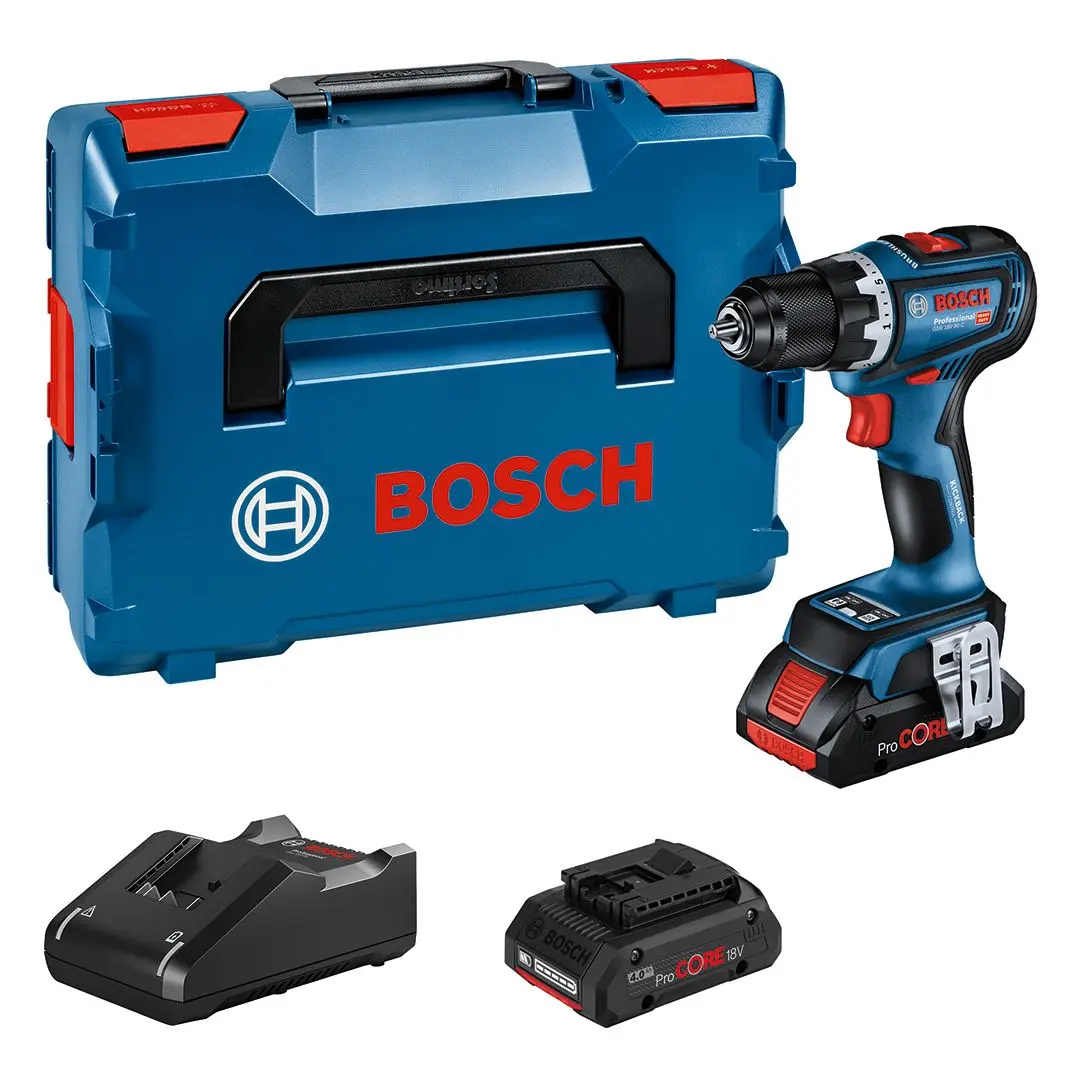 Bosch GSR 18V-90 C Akumulatorska bušilica/odvrtač, 2x2,0 Ah ProCORE + L-Boxx kofer 06019K6005