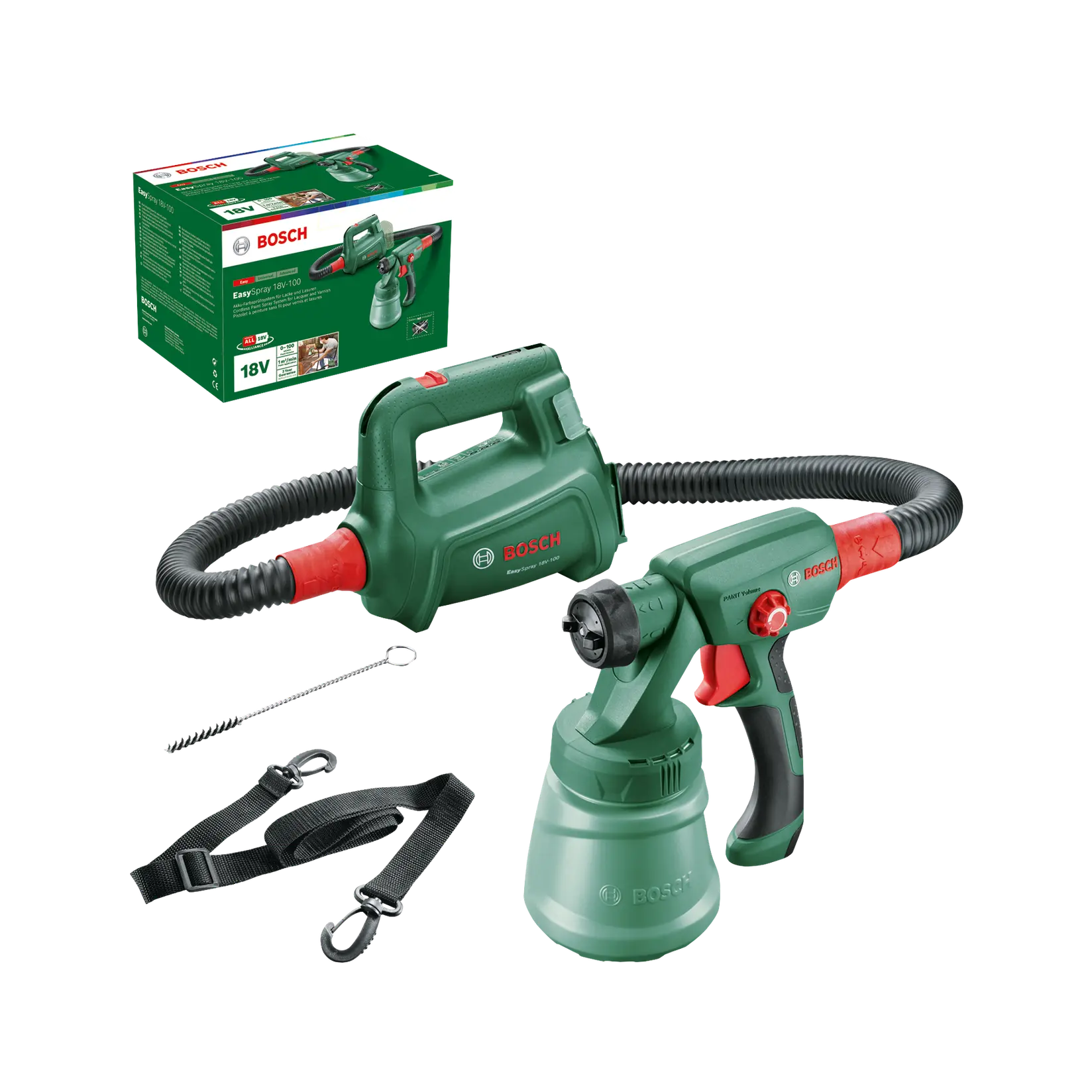 BOSCH Sistem za fino prskanje/pištolj za prskanje, bez baterije i punjača, EasySpray 18 V-100 Solo