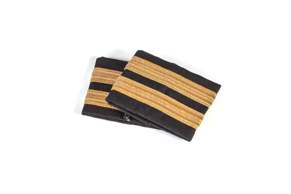2 Bar Gold Pilot Epaulettes - E2BG
