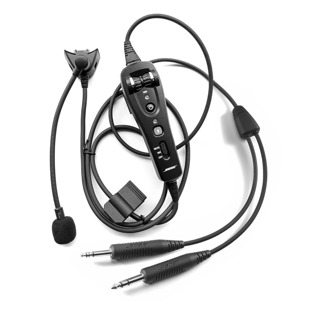 BOSE - A20 Cable with Microphone - Twin plug - W/BT