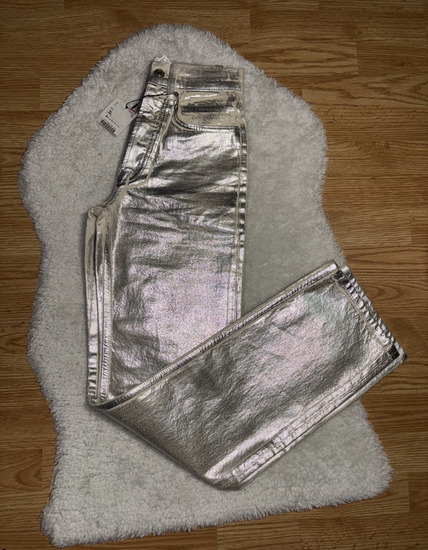 ZARA silver jeans