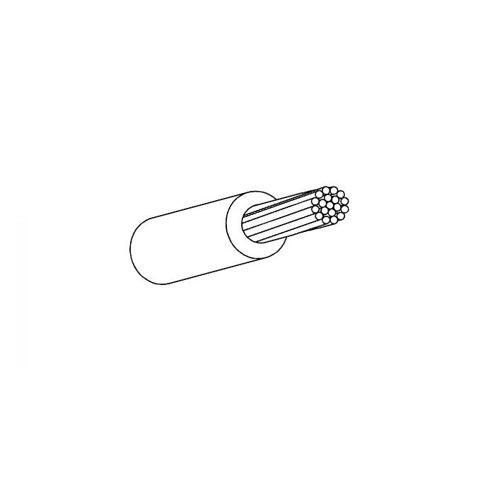 M22759/32-22-9 - 1 Core Wire - White - 22 AWG - 100Ft.