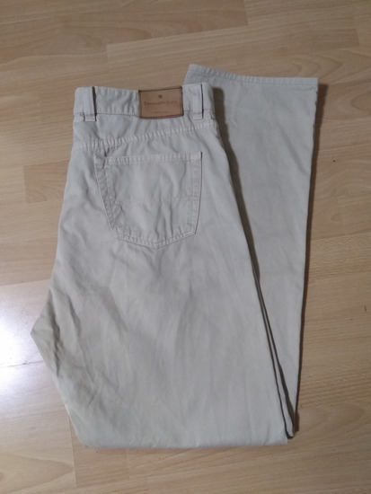 Ermengildo ZEGNA Krem Pantalone,ODLICNE,POVOLJNO