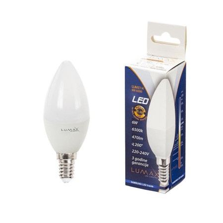 Sijalica led Lumax E14 8W sveća - 6500K 640lm ( 19811 )