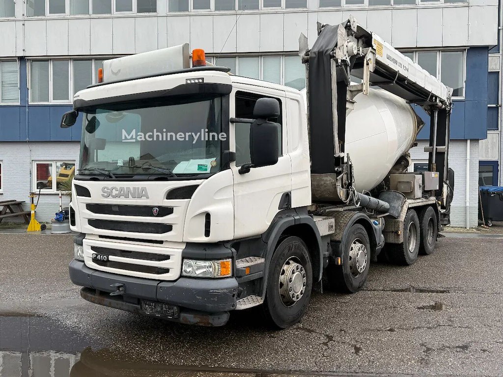 Scania P410 8X4 EURO 6 + LIEBHERR 9M3 + LIEBHERR 12-4 BELT kamion s mešalicom za beton