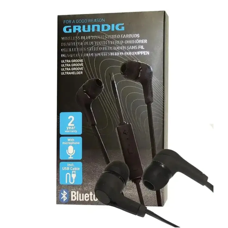 Bežične slušalice Grundig Bluetooth crne