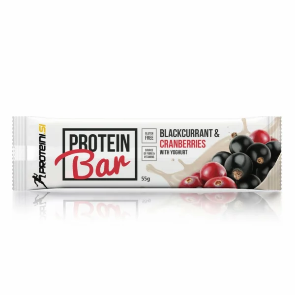 PROTEINI.SI PROTEIN BAR, 55G, BLACKCURRANT + CRANBERRY