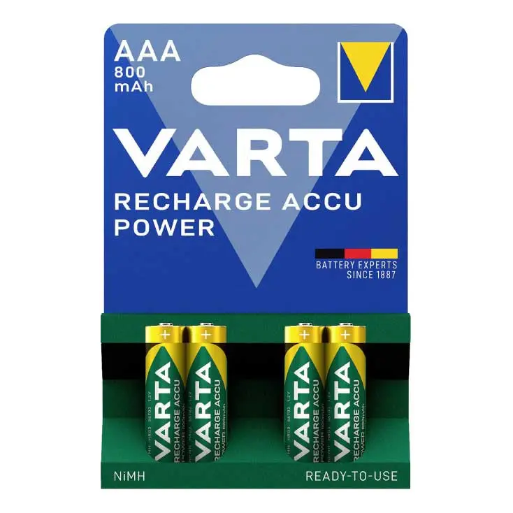 Varta Punjive baterije AAA 800 mAh 1.2V 4 komada