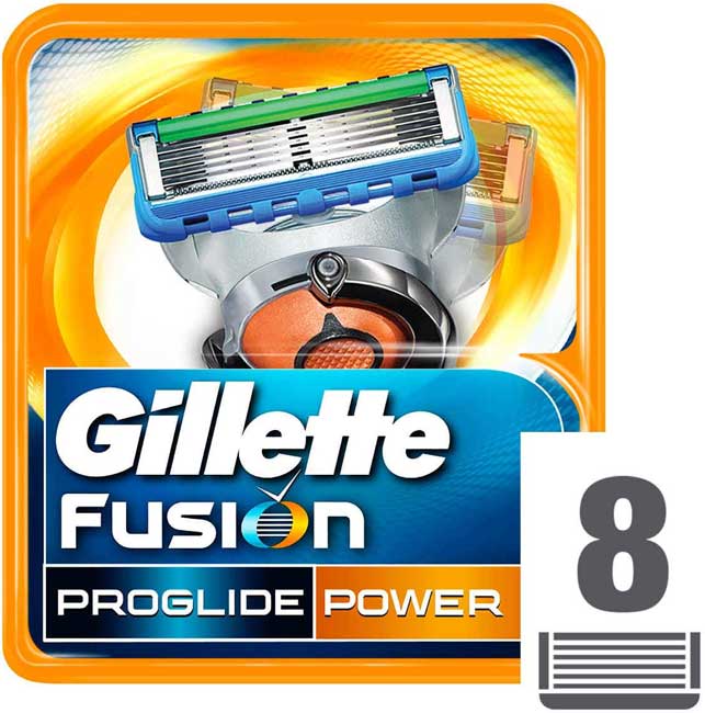 Gillette Fusion Proglide Power 8 rezervnih glava brijača 0501240