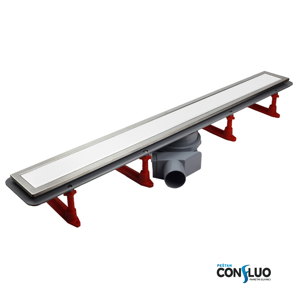 Pvc slivnik CONFLUO PREMIUM "LINE 750" belo staklo (130.00284)