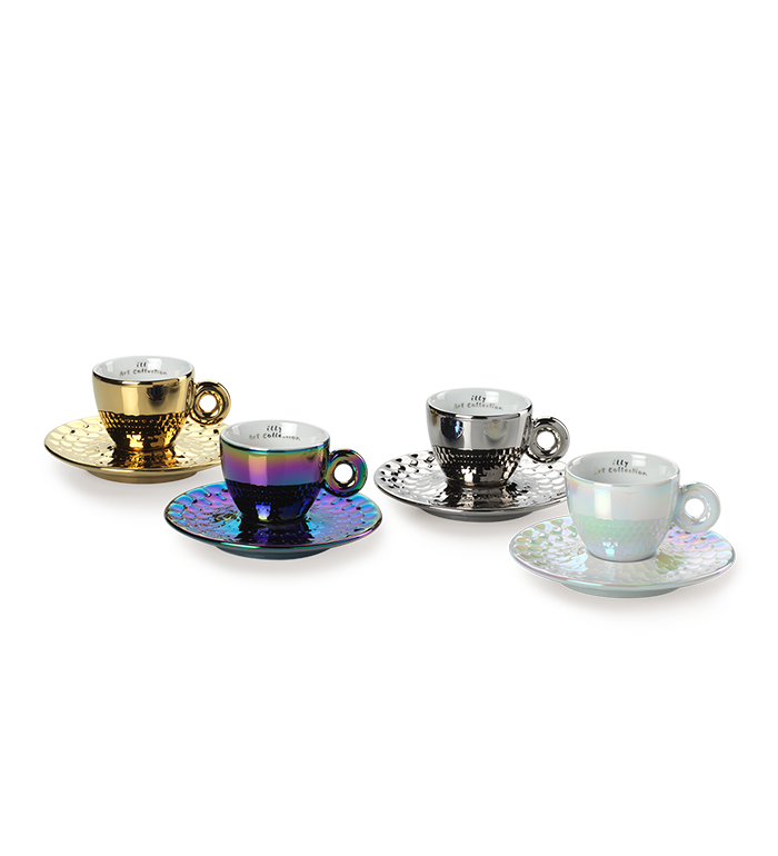 Illy set soljice za espresso John Armleder 4/1 ART COLLECTION