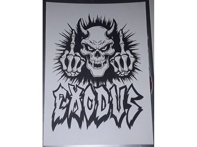 Crtez na hamer papiru 30 x 21,5 cm. - Exodus