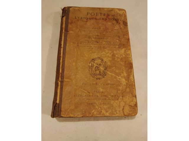 Poetes lyriques francais 1887 god  na Francuskom