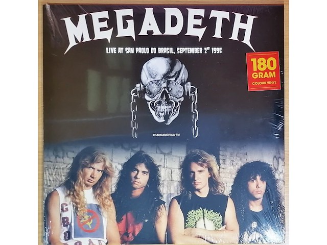 LP MEGADETH - Live At San Paolo 1995 (2017) NOV, color