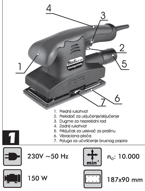 Brusilica vibraciona WSS150 72115000