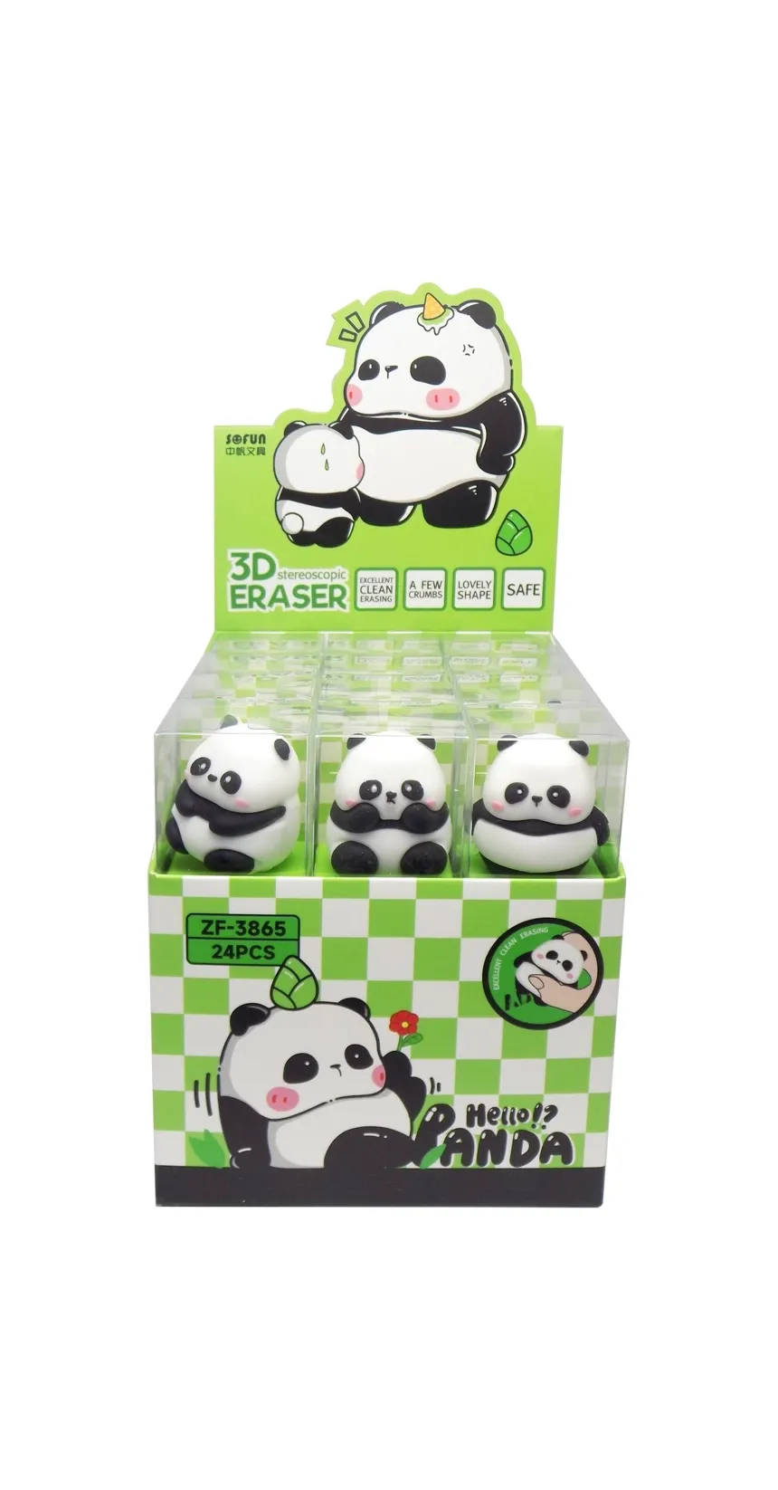 GUMICA 3D ZF3865 HELLO PANDA 1/24 WY CTN 720 *fp