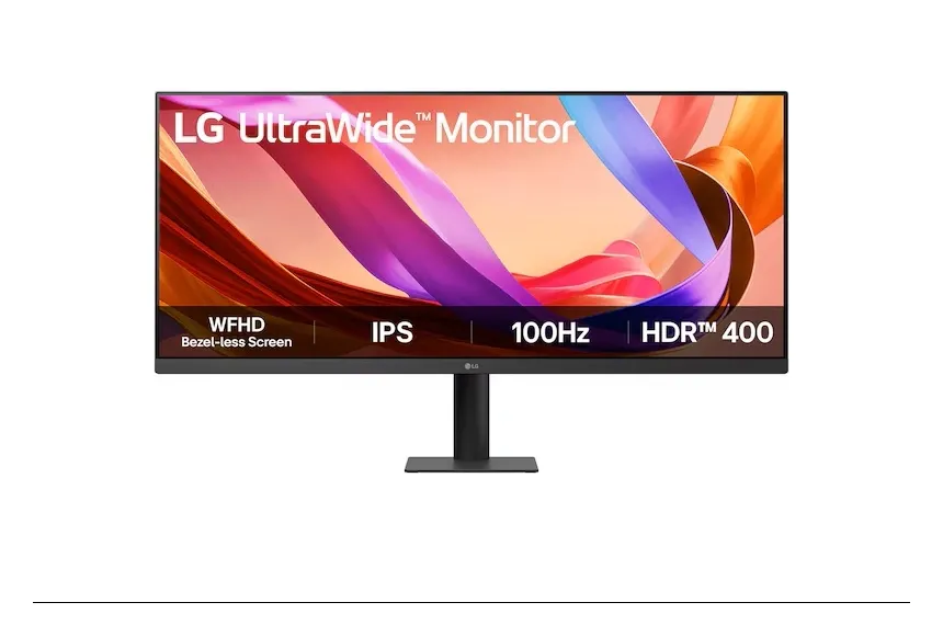 LG 34" UltraWide IPS AG WFHD 2560x1080@100Hz, 21:9, 1000:1, 400 cd/m², 5ms, 178º/178º, HDR 10, AMD FreeSync, HDMI, 1 DP 1.4, VESA 100x100mm, Tilt, Black, 3yw