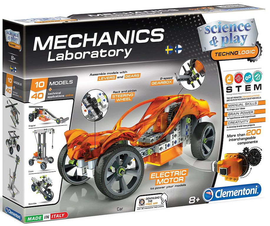 CLEMENTONI Science and Play MECHANICS Mehanika ELEKTRIČNI MOTOR CL75025