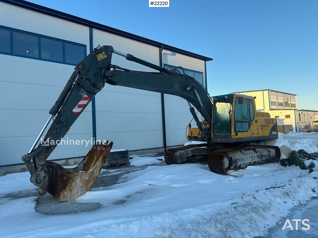 Volvo EC210 BLC gravemaskin m/ tannskuffe. SE VIDEO bager guseničar