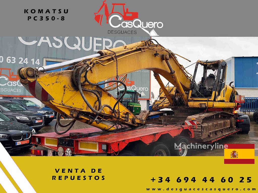 Komatsu PC350-8 bager guseničar po rezervnim delovima
