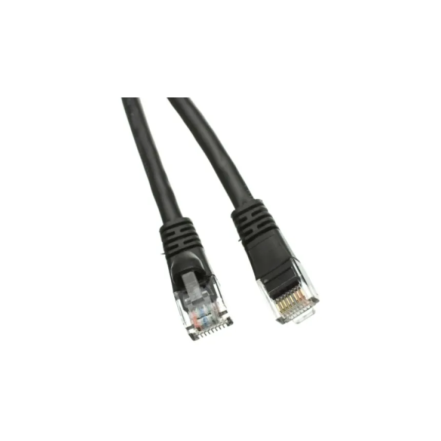 Patchcord kabl UTP cat5e 1m crni