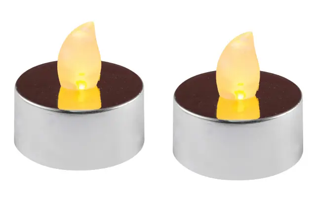 Ukrasne LED sveće 10 komada CD2/SILVER