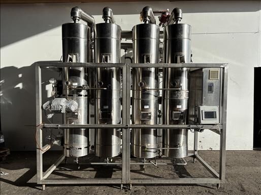 Pharmatec 500-S4 Multistage Pressure Column Distillation Unit CIP sistem