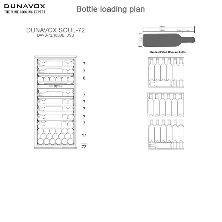 DUNAVOX DVS-44.120DB vinska vitrina