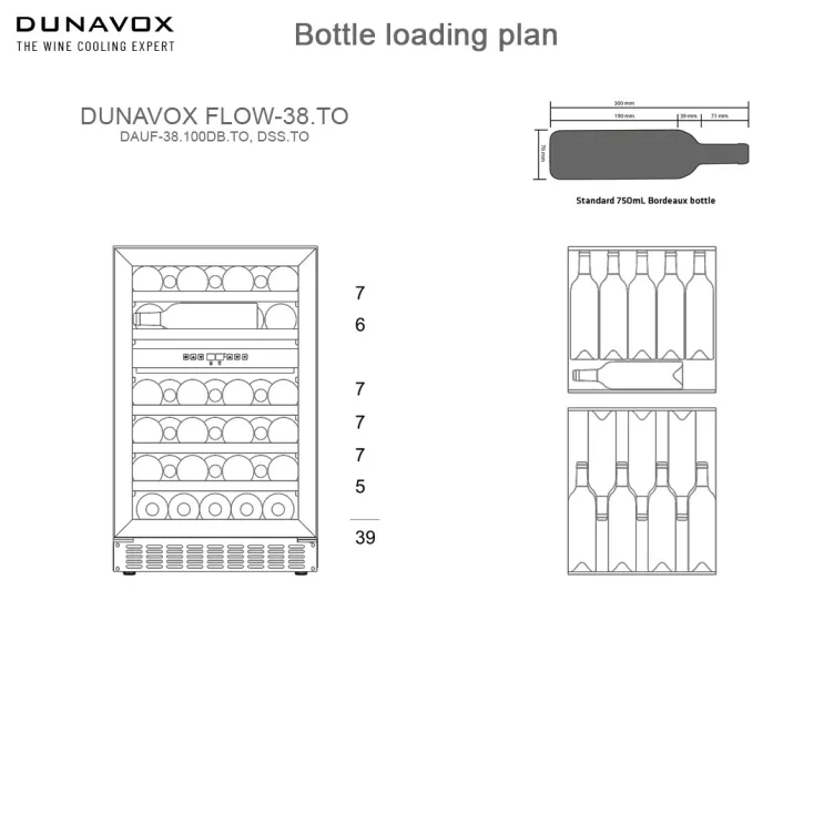 DUNAVOX DAUF-38.100DB.TO vinska vitrina